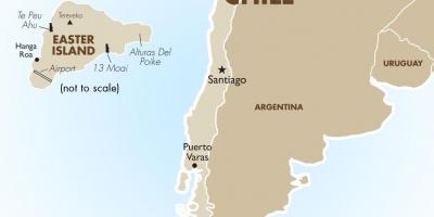 Čile zemljevid - Zemljevidi Čile (Južna Amerika - Americas)